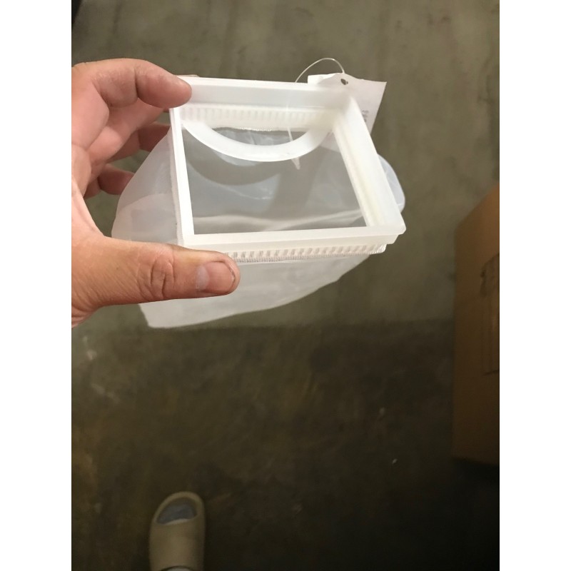 3.75x3.75" Square Rectangle Nylon Mesh Filter Sock
