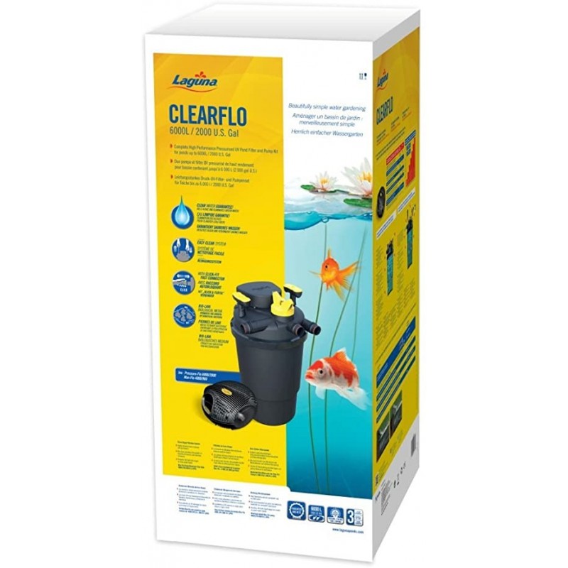 Laguna ClearFlo Complete Pump, Filter and UV Kit